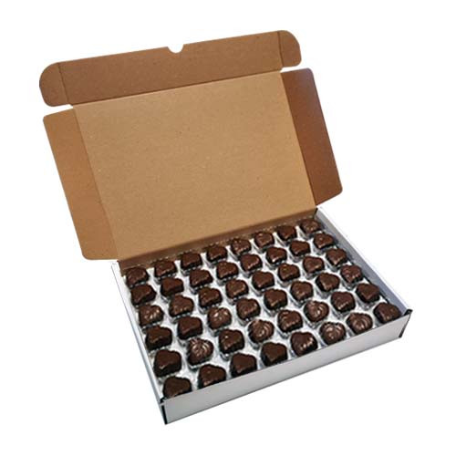www.HamesChocolates Loose Truffles Sweet Orange Milk Chocolate Truffles 96 Truffles Per Box