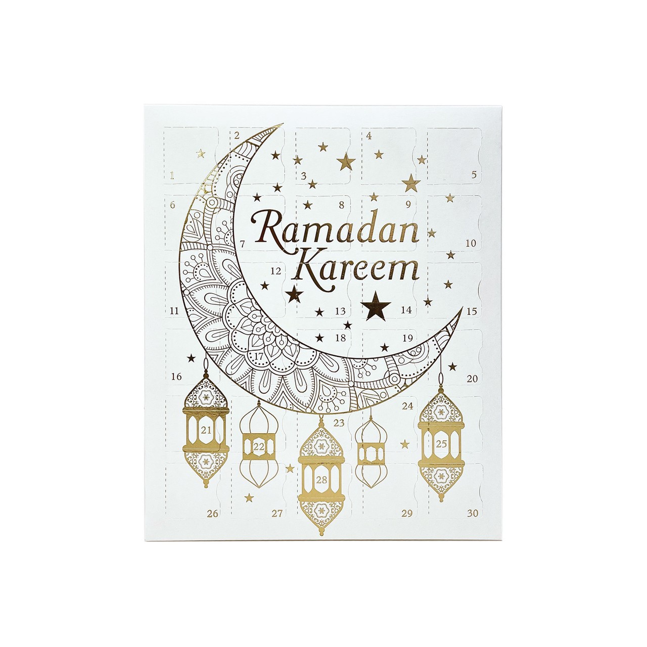 30 Days Ramadan Countdown Calendar Mubarak Theme Ramadan Advent ...