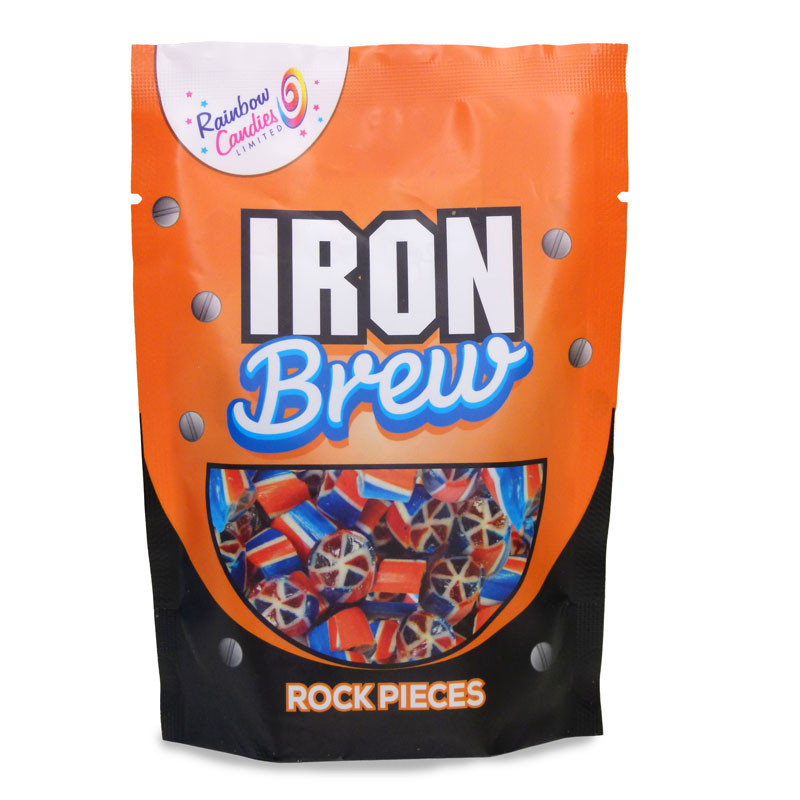 www.HamesChocolates.co.uk - Rock Pouch - Iron Brew 150g x Outer of 9