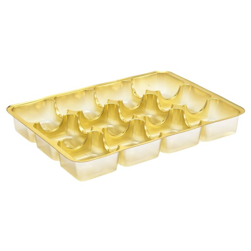 www.HamesChocolates.co.uk - Gold 12 Choc Cav Insert Tray - 159mm x ...
