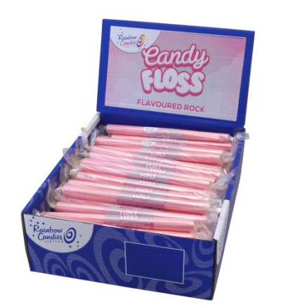 www.HamesChocolates.co.uk - Novelty Flavoured Rock Bar - Candy Floss ...