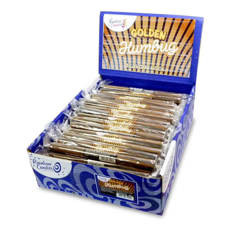 www.HamesChocolates.co.uk - Novelty Flavoured Rock Bar - Golden Humbug ...