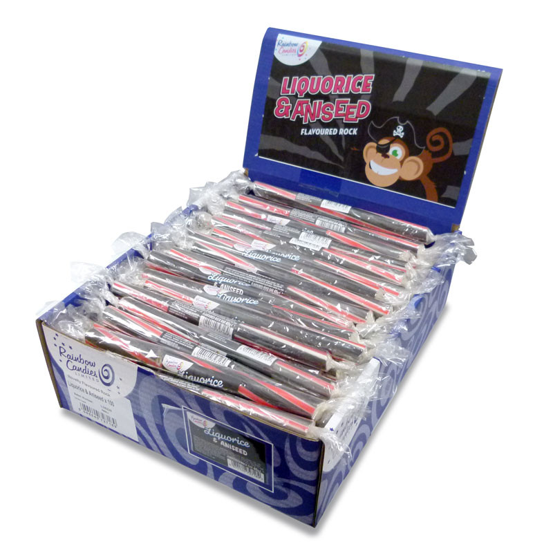 www.HamesChocolates.co.uk - Novelty Flavoured Rock Bar - Liquorice and ...