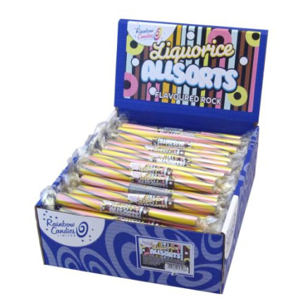 www.HamesChocolates.co.uk - Novelty Flavoured Rock Bar - Liquorice ...