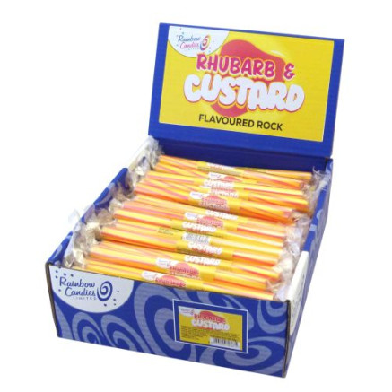 www.HamesChocolates.co.uk - Novelty Flavoured Rock Bar - Rhubarb and ...