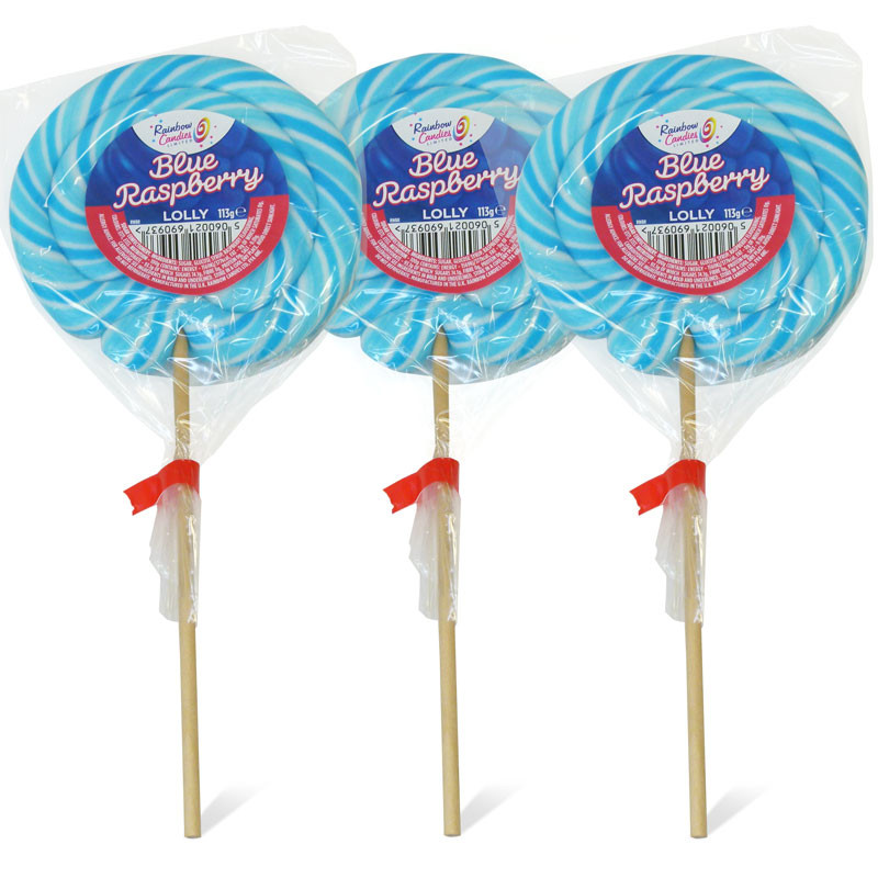 www.HamesChocolates.co.uk - Rock Wheel Lollipop - Blue Raspberry x ...